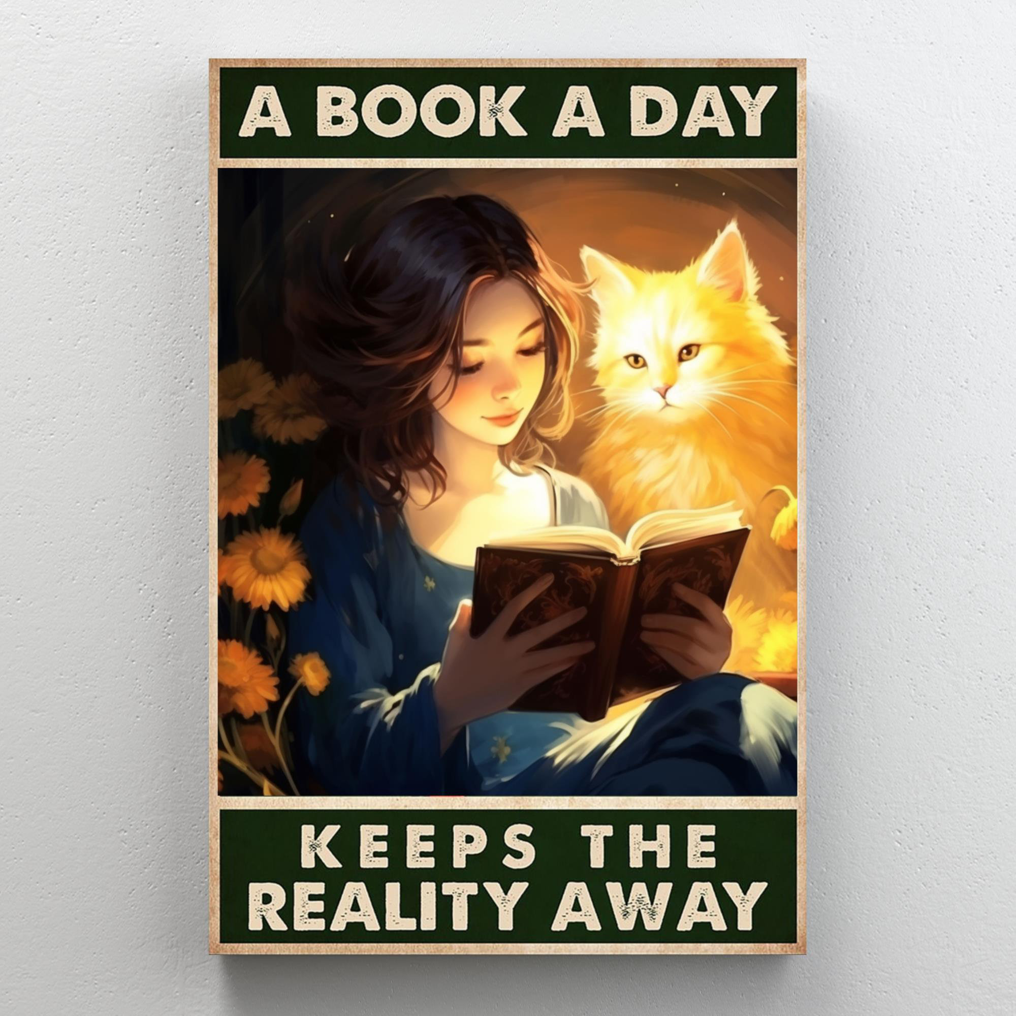 Trinx Jancar A Book A Day - 1 Piece Rectangle Graphic Art Print On ...
