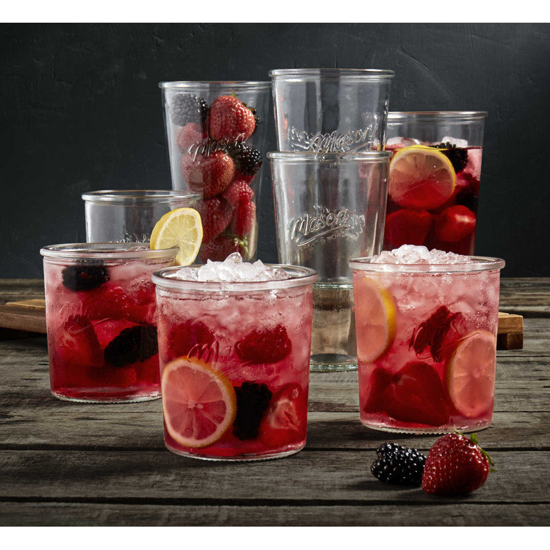 Mason Craft & More 8pk Glass Tumbler Set & Reviews | Wayfair