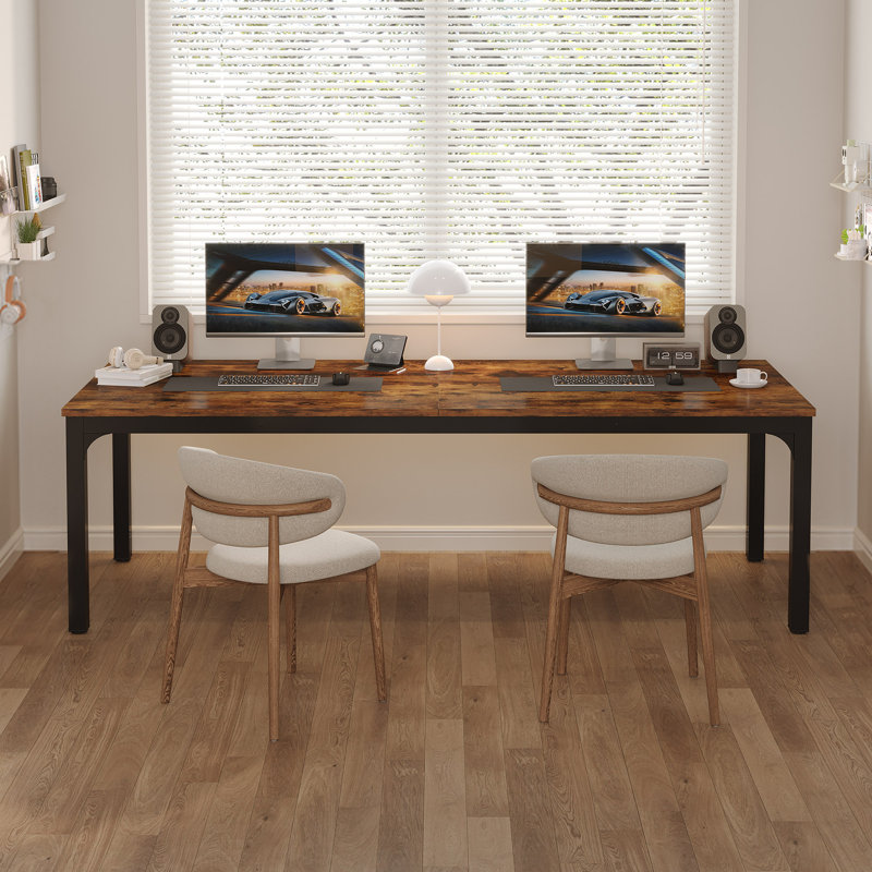 Ebern Designs Pallas 78.74'' Extra Long Double Computer Desk for ...