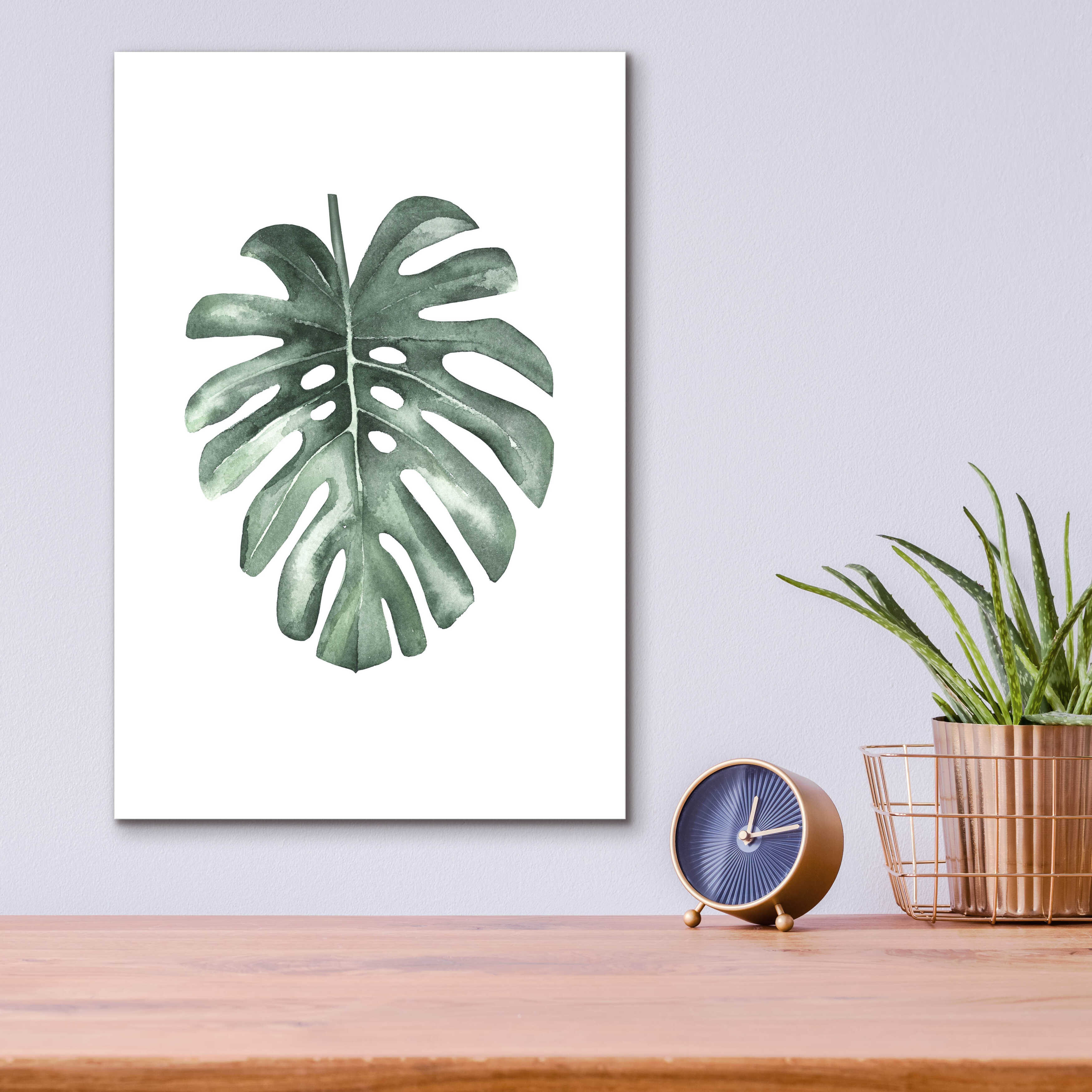 Bay Isle Home™ Epic Art 'Water Leaf' By Incado, Acrylic Glass Wal Water ...