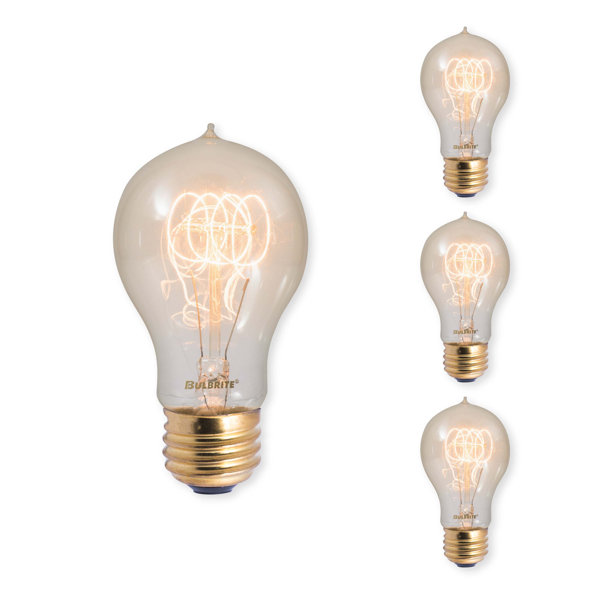 Bulbrite Industries 40 Watt (40 Watt Equivalent) Antique A19 ...