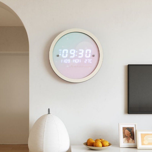 Isabelle & Max™ LED Silent Digital Wall Clock, Backlight Nightlight ...