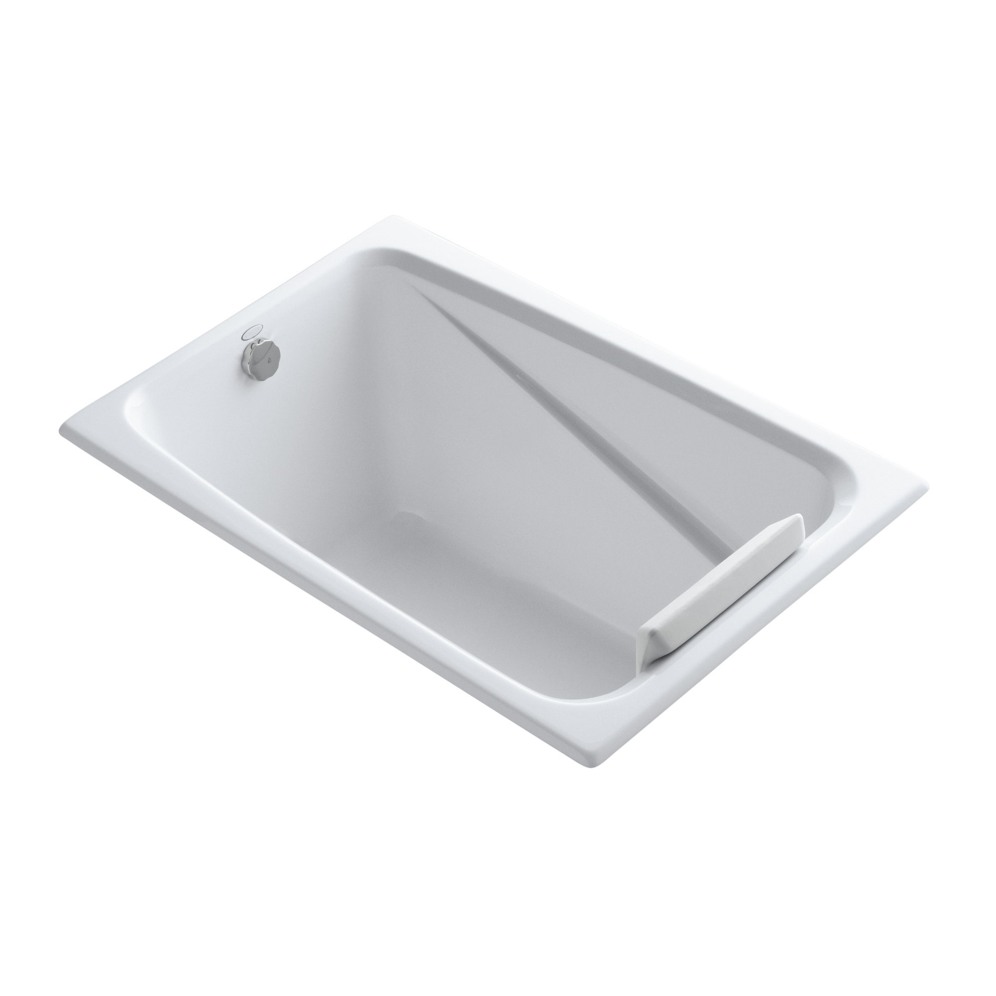 Kohler Greek® 48" x 32" Drop-in Soaking Bathtub & Reviews | Perigold