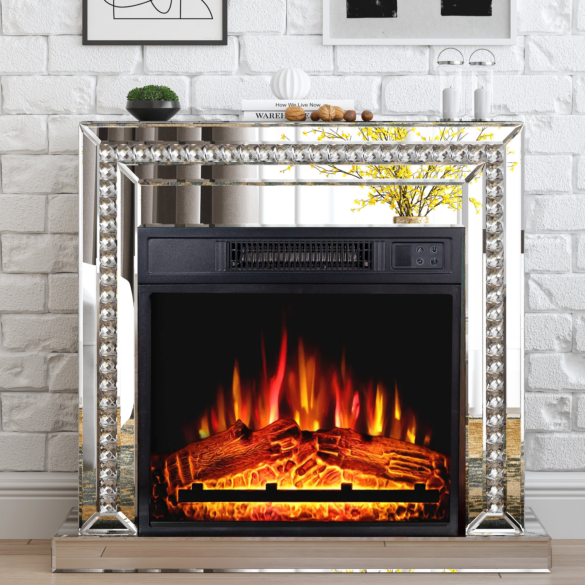 Mercer41 Grand Haven Electric Fireplace & Reviews | Wayfair