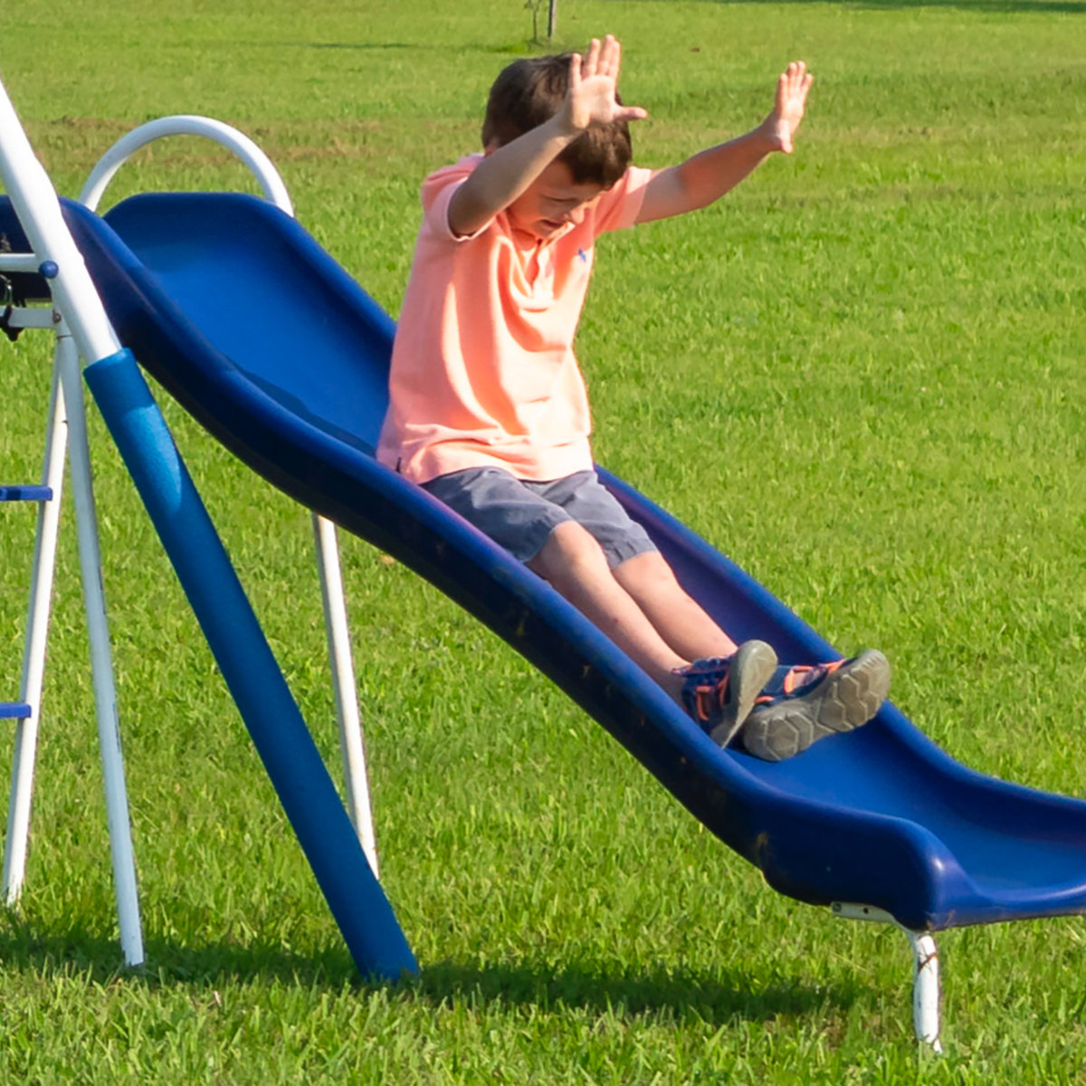 XDP Recreation All Star Playground Outdoor Swing Set, Rider, Super Disc ...