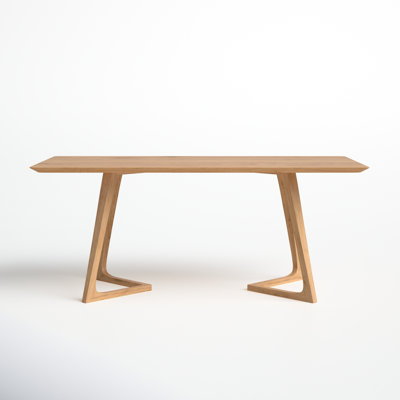 AllModern Fischer 71'' Ash Solid Wood Dining Table & Reviews | Wayfair