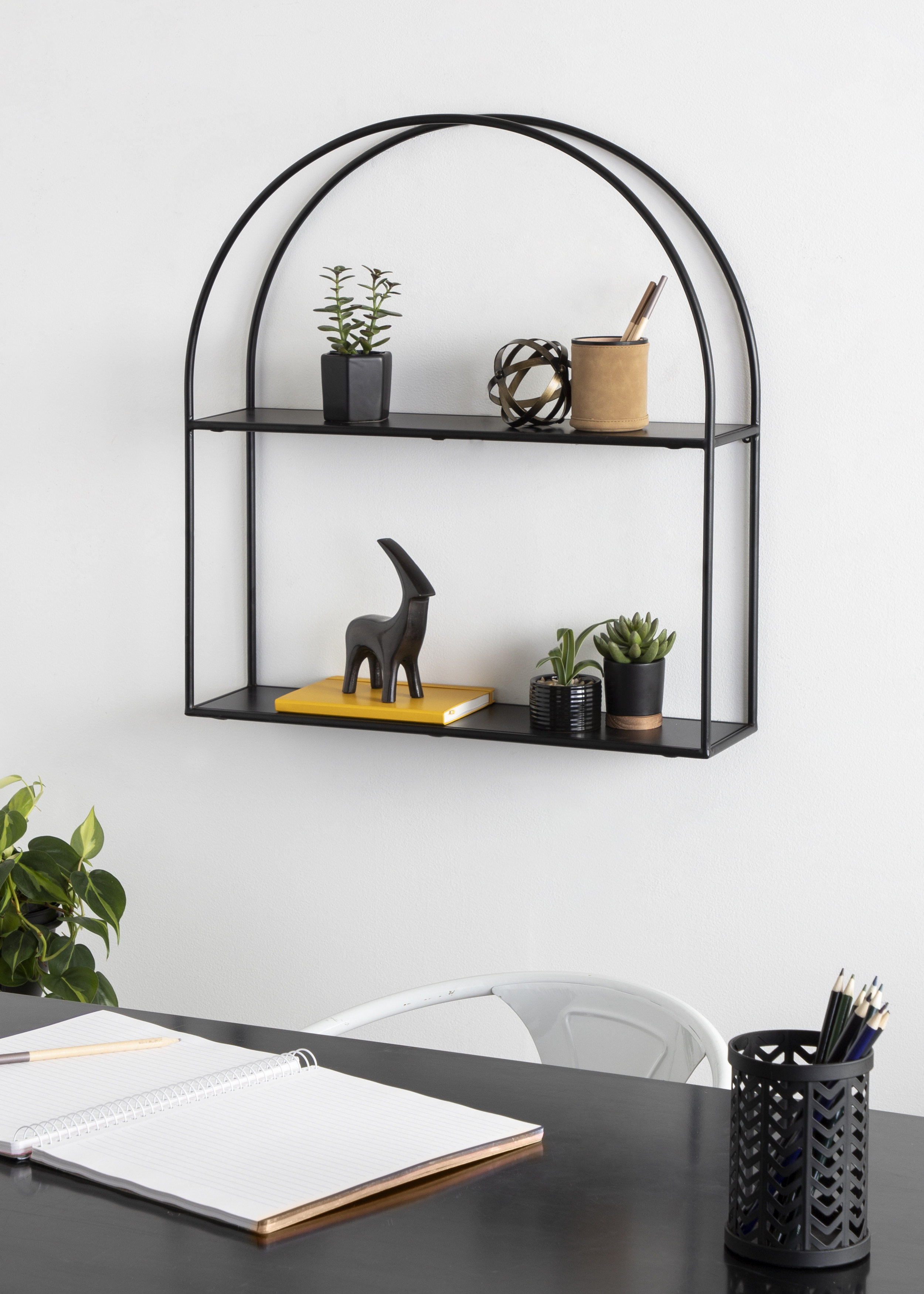 Latitude Run® 2 Piece Metal Accent Shelf & Reviews | Wayfair