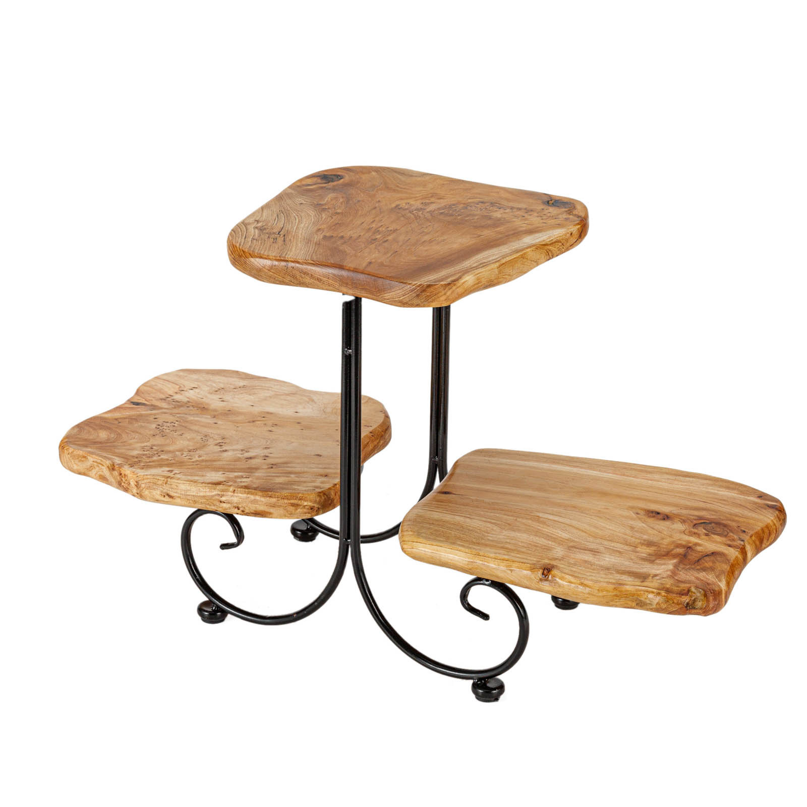 Loon Peak 3-tier Wooden Cake Display Stand Tiered Decor Tray Rustic ...