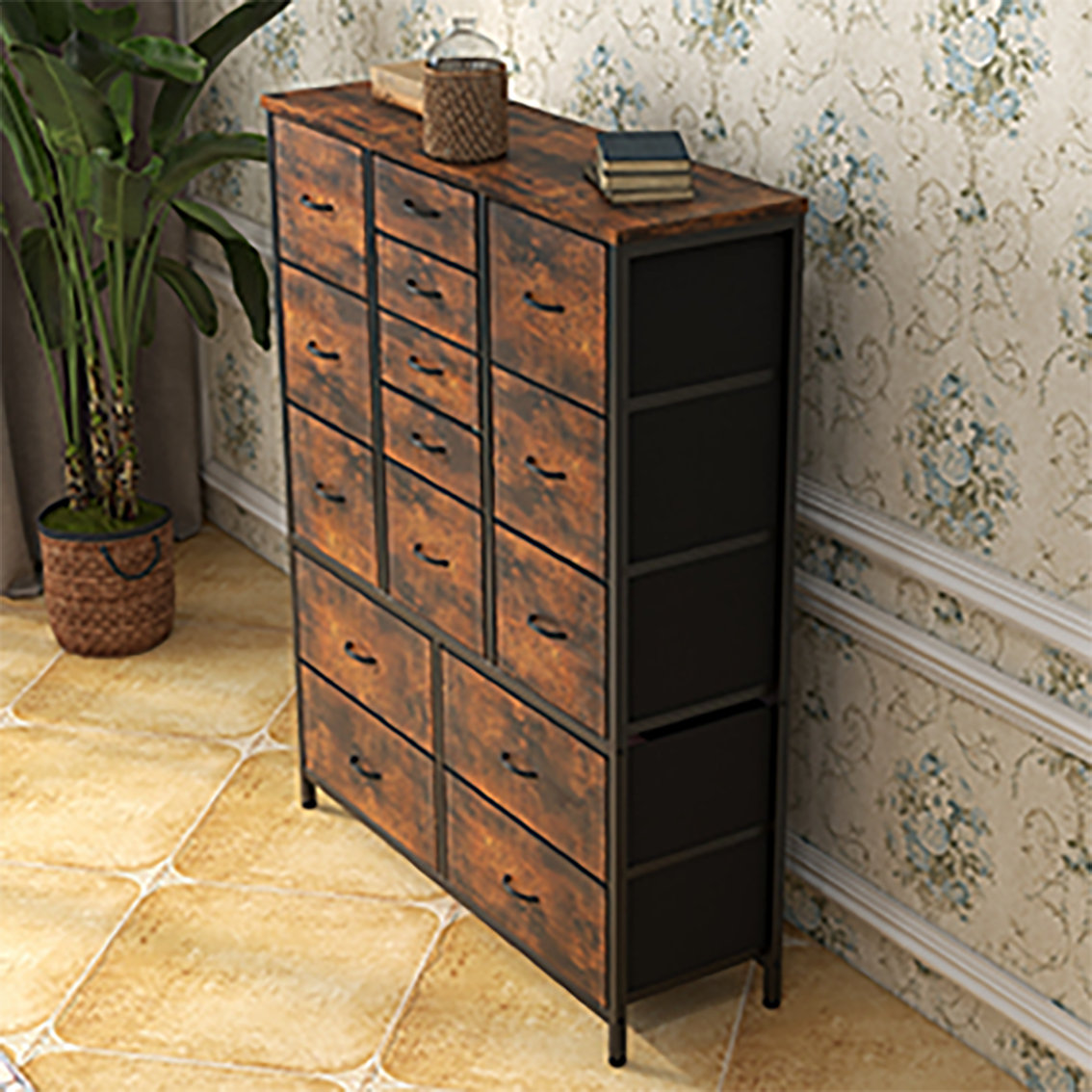 17 Stories 15 Fabric Drawer Storage Rack | Wayfair