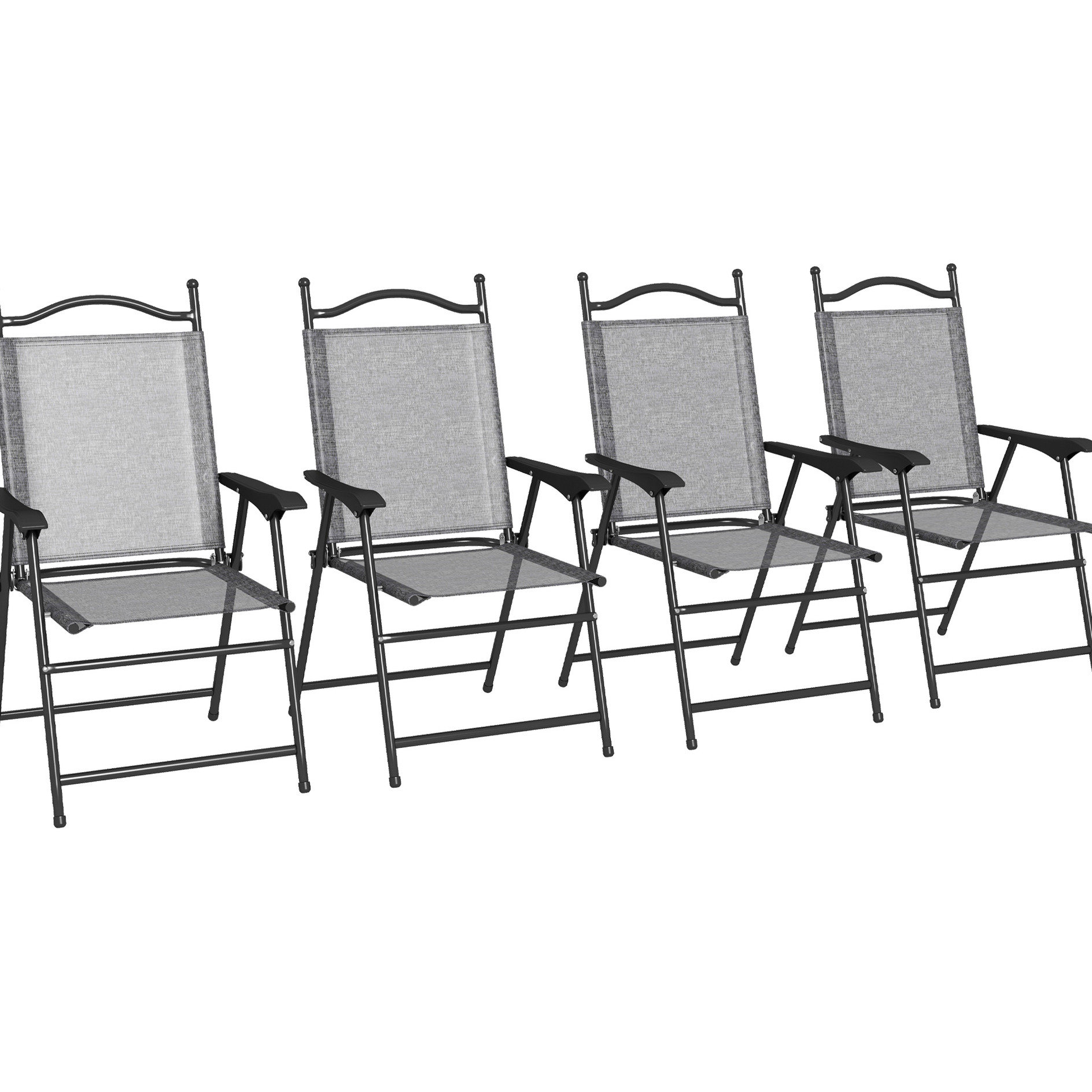 Ivy Bronx Outdoor Lounge Chairs With Padded Rest, 2 Folding For Patio ...