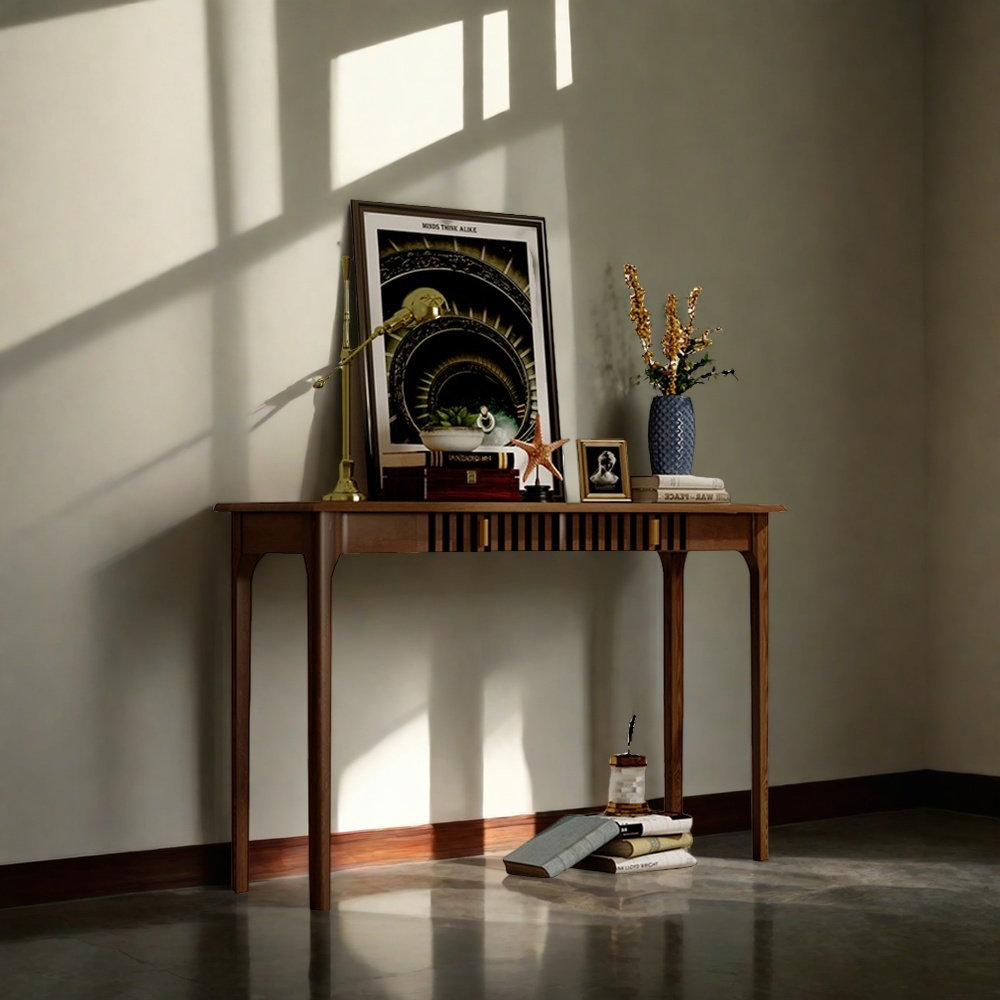 Trentastic Trails Walnut-Toned Pine Console Cabinet | Wayfair