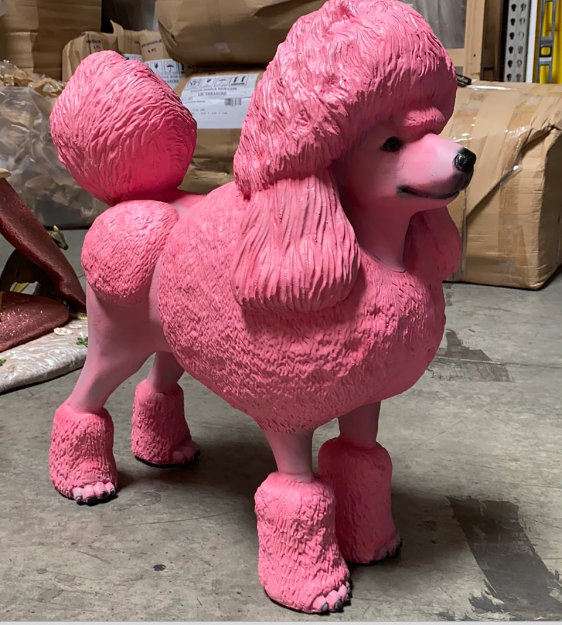 Wildon Home® Dervo Pink Poodle Life Size Dog Statue | Wayfair
