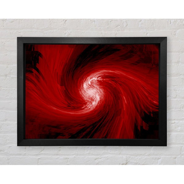 Metro Lane Swirls Of Time Red - Single Picture Frame Art Prints ...
