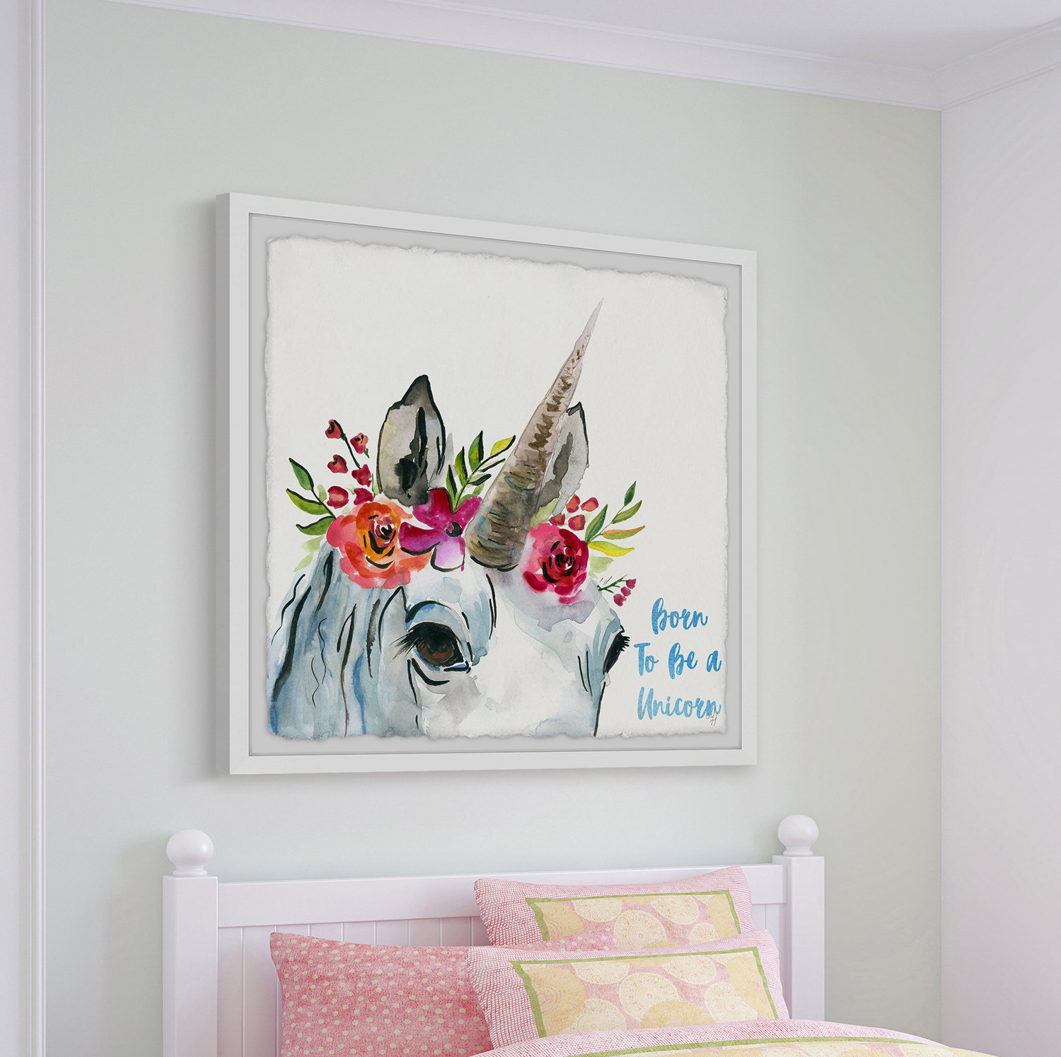 Isabelle & Max™ Crothers 'Born Unicorn III' Framed Print | Wayfair
