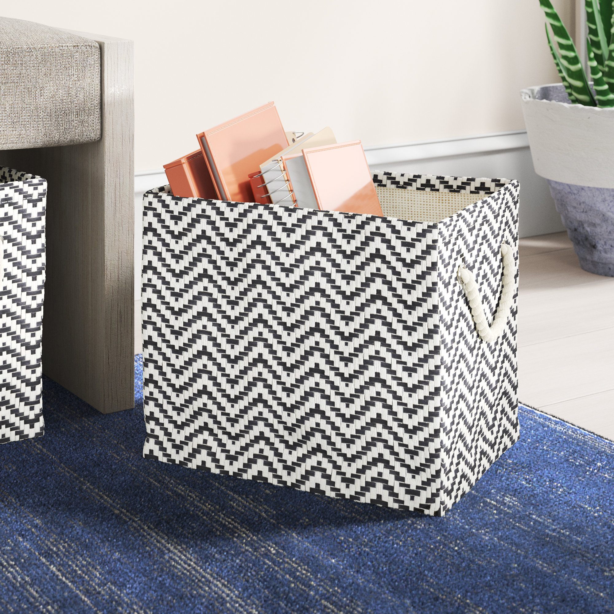 Trule Alves Chevron Fabric Bin & Reviews - Wayfair Canada