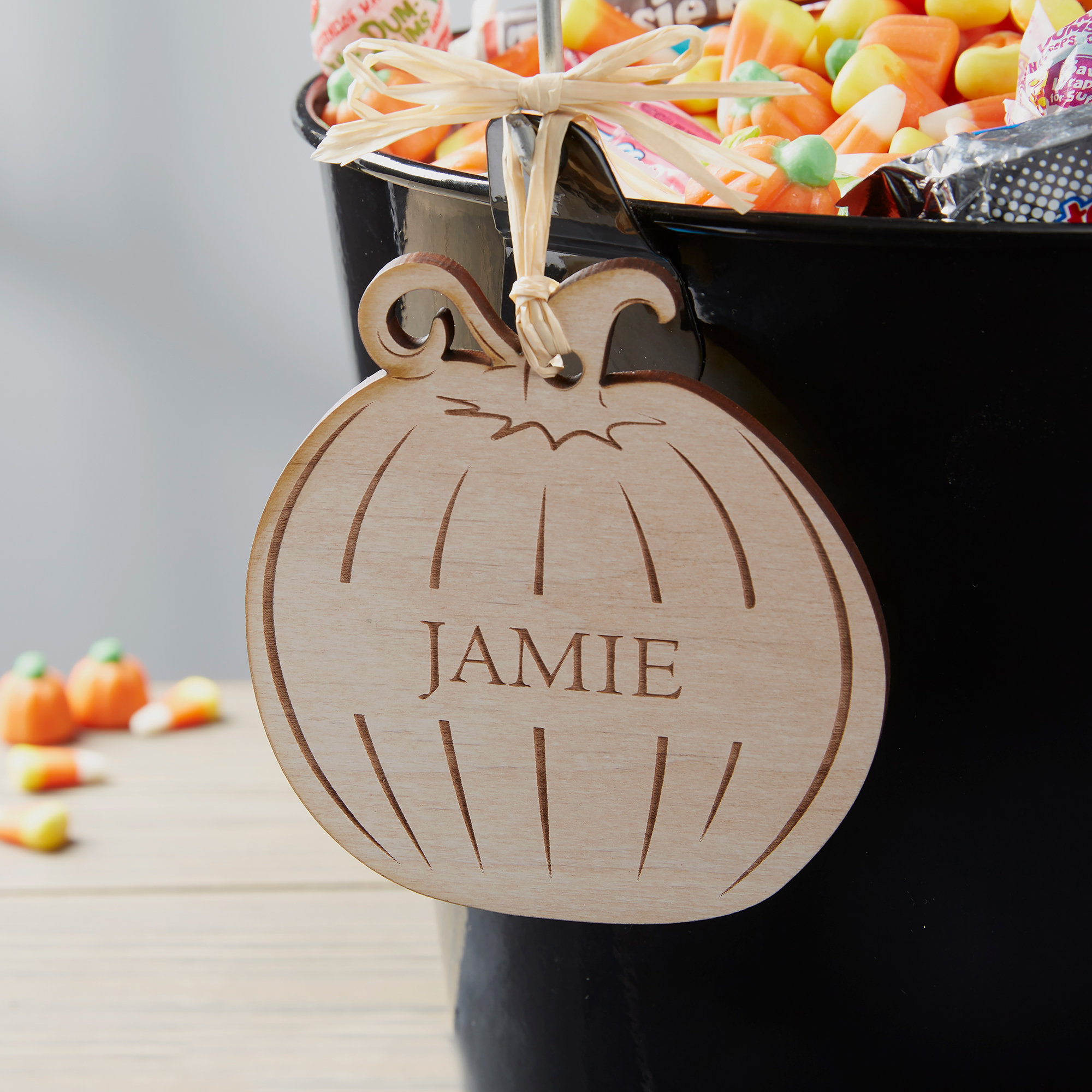 Personalization Mall Pumpkin Tag Decorative Accent | Wayfair