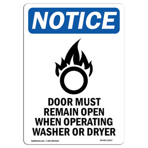 SignMission Door Must Remain Open Sign | Wayfair