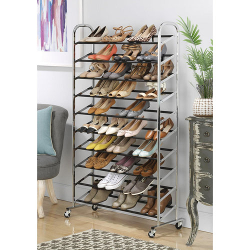 Rebrilliant 50 Pair Shoe Rack | Wayfair