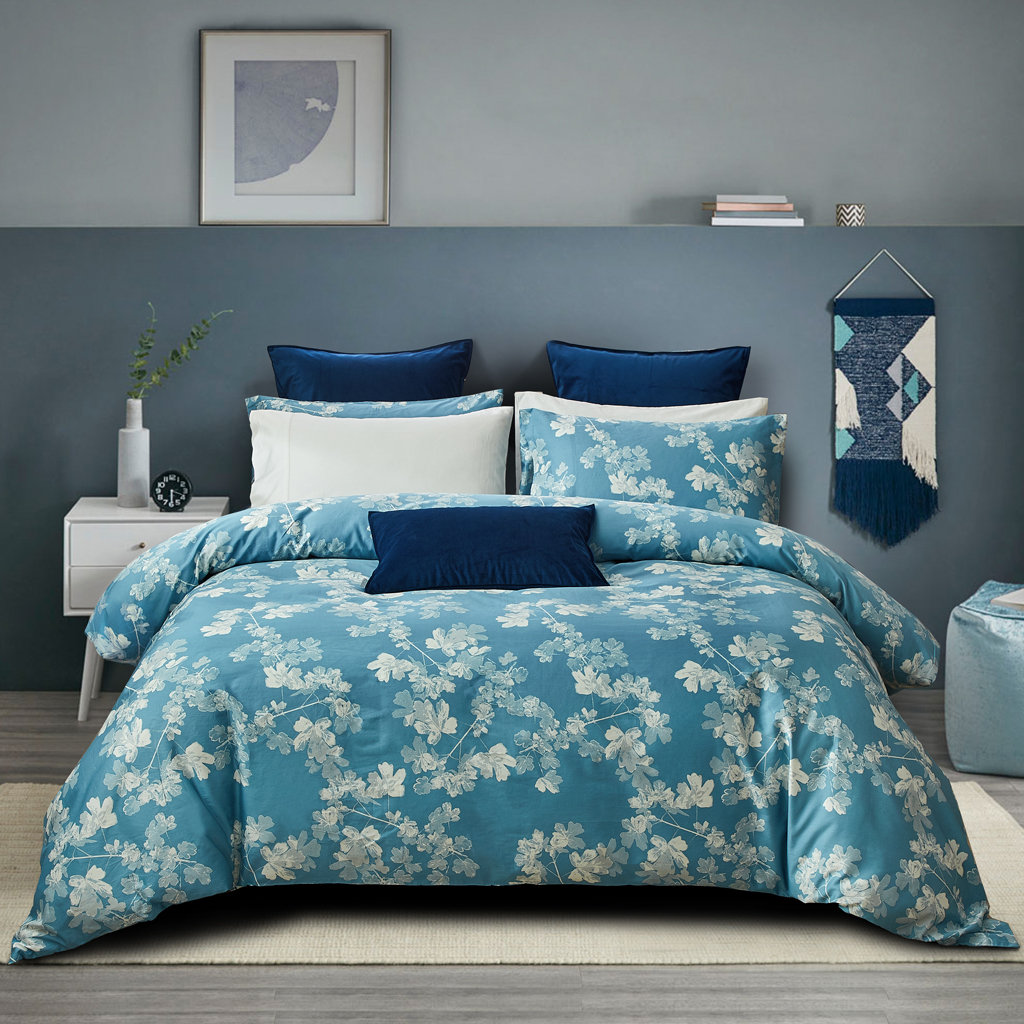 Daniadown Standard Cotton Reversible Duvet Cover Set | Wayfair