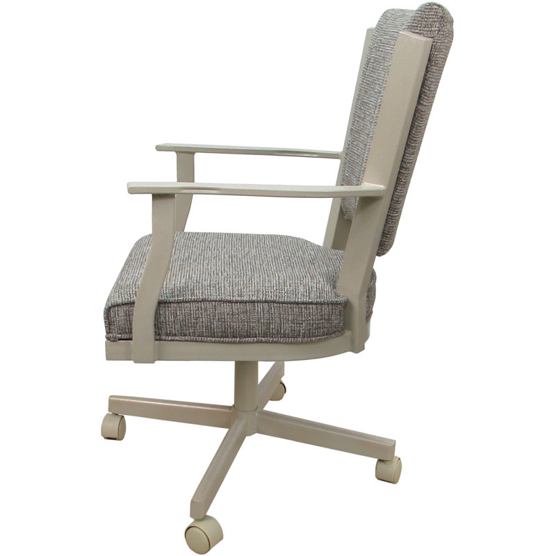 Red Barrel Studio® Swivel Metal Dining Caster Chair | Wayfair