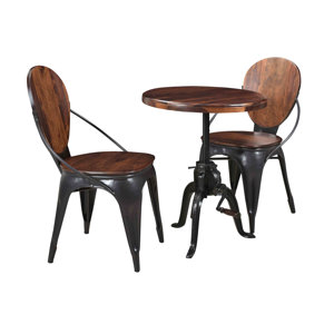 Williston Forge Lincya Round Solid Wood Dining Table & Reviews | Wayfair