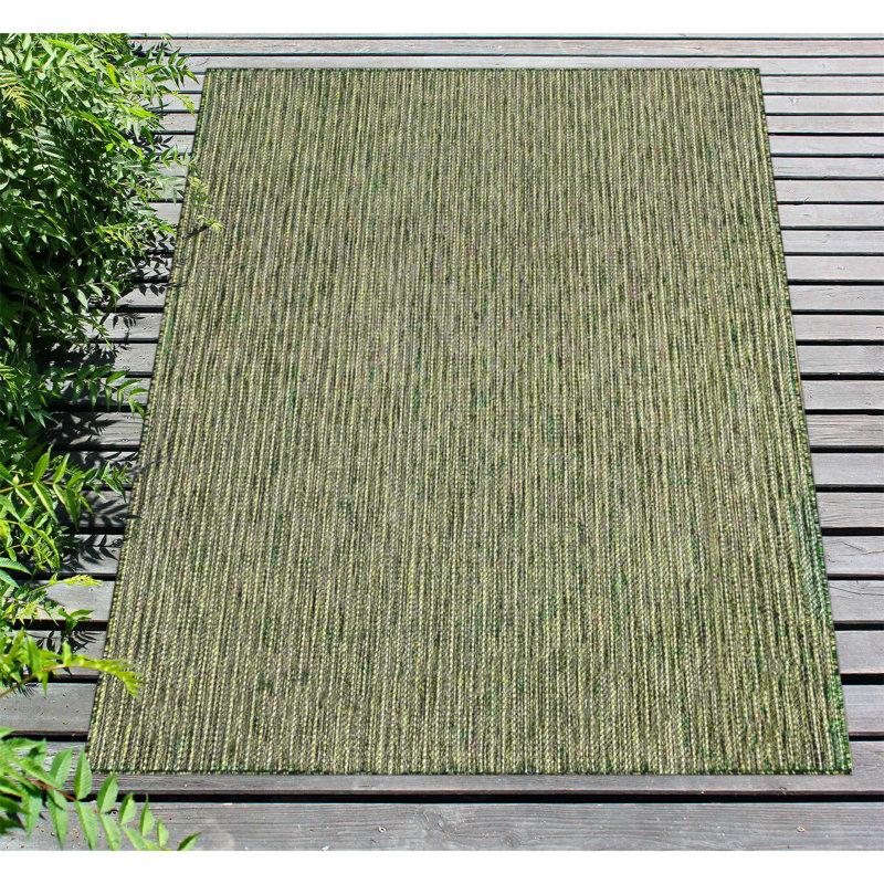 Sand & Stable Saldanha Green Indoor/Outdoor Rug & Reviews | Wayfair