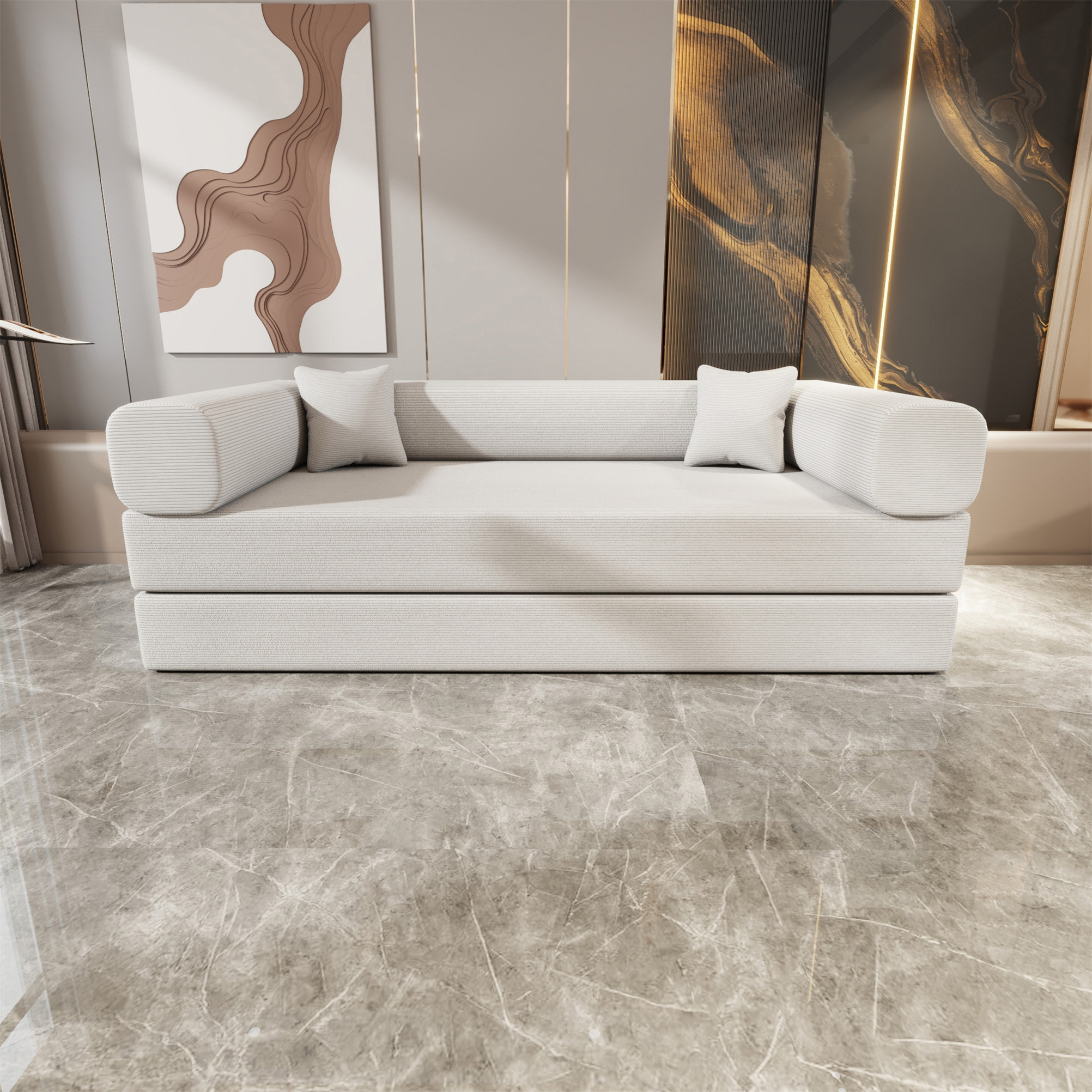 Latitude Run® Double Sofa, Sofa Bed, Multifunctional Compression Sofa ...