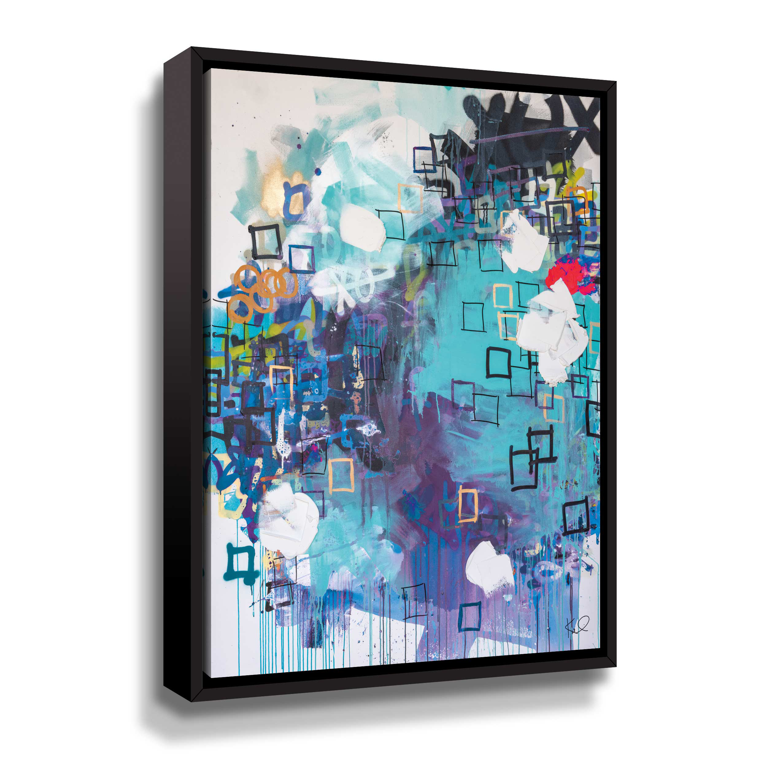 Orren Ellis Ticking All The Boxes I Gallery Wrapped Floater-framed ...