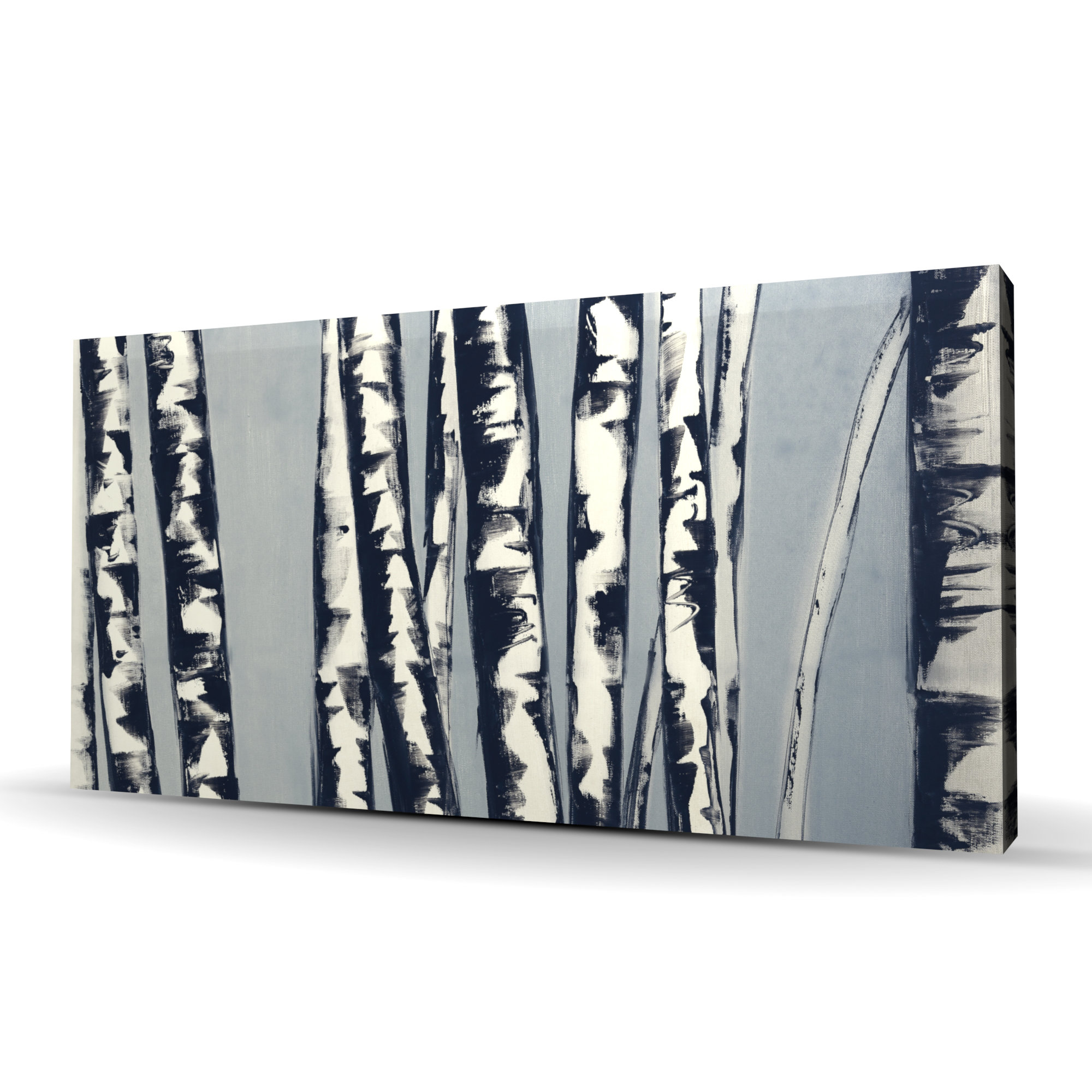 Latitude Run® Abstract Birch Forest - Rustic Landscapes Canvas Art for ...
