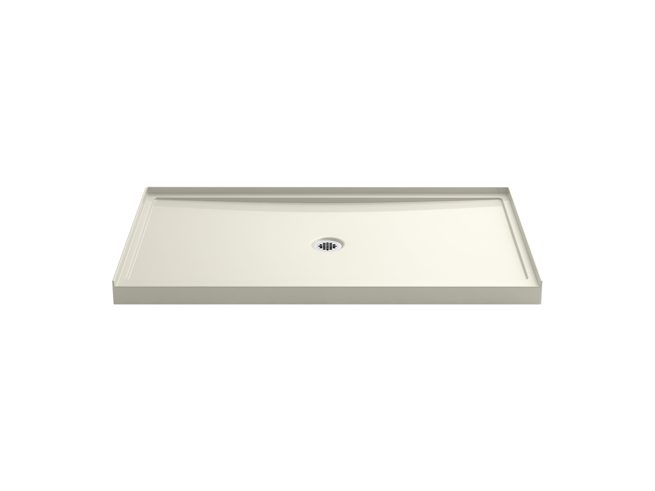Kohler Rely 34" x 60" Single-Threshold Shower Base with Center Drain ...