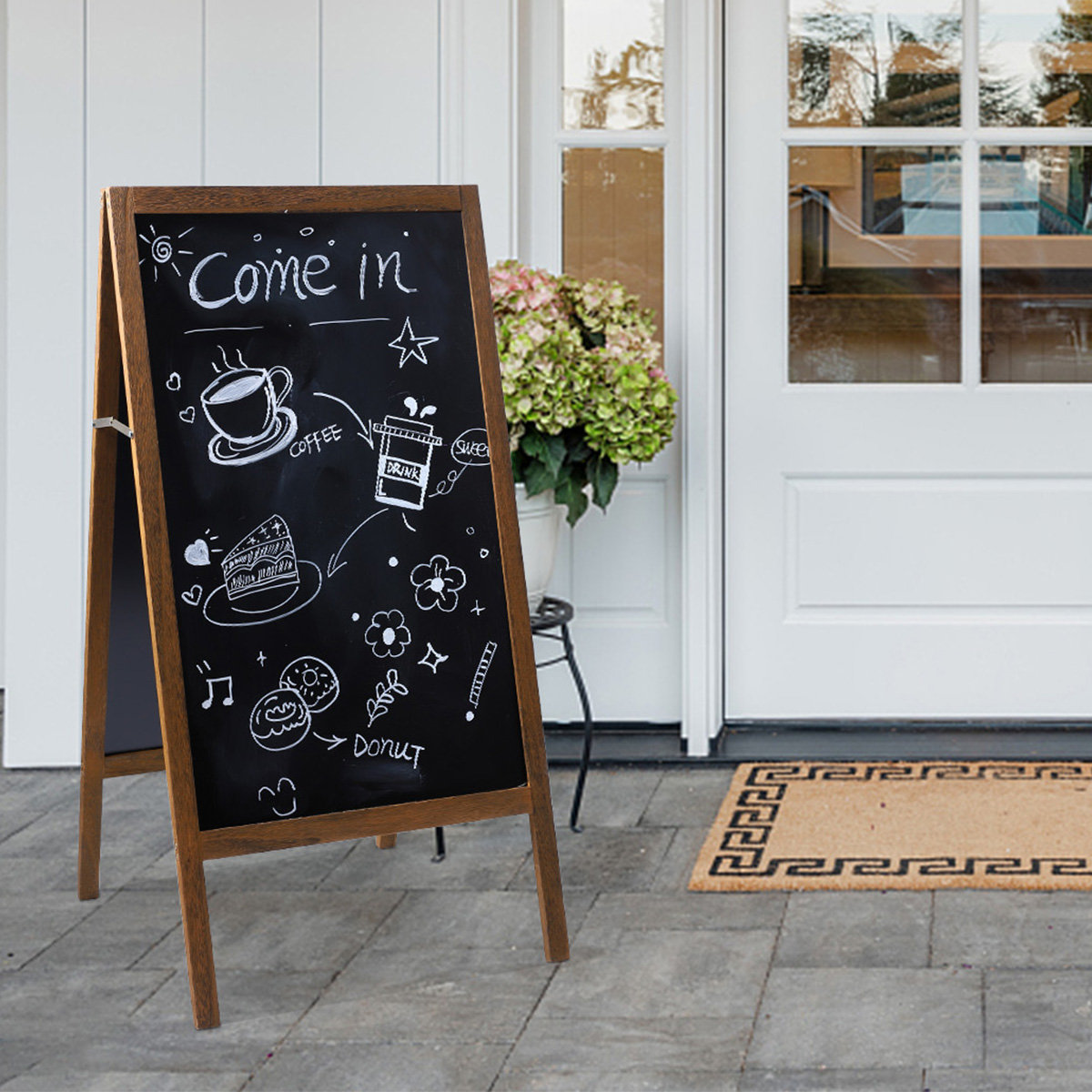 Naiyafly Vertical Frame Blackboard,oversized Wooden A-shaped Sign Board ...