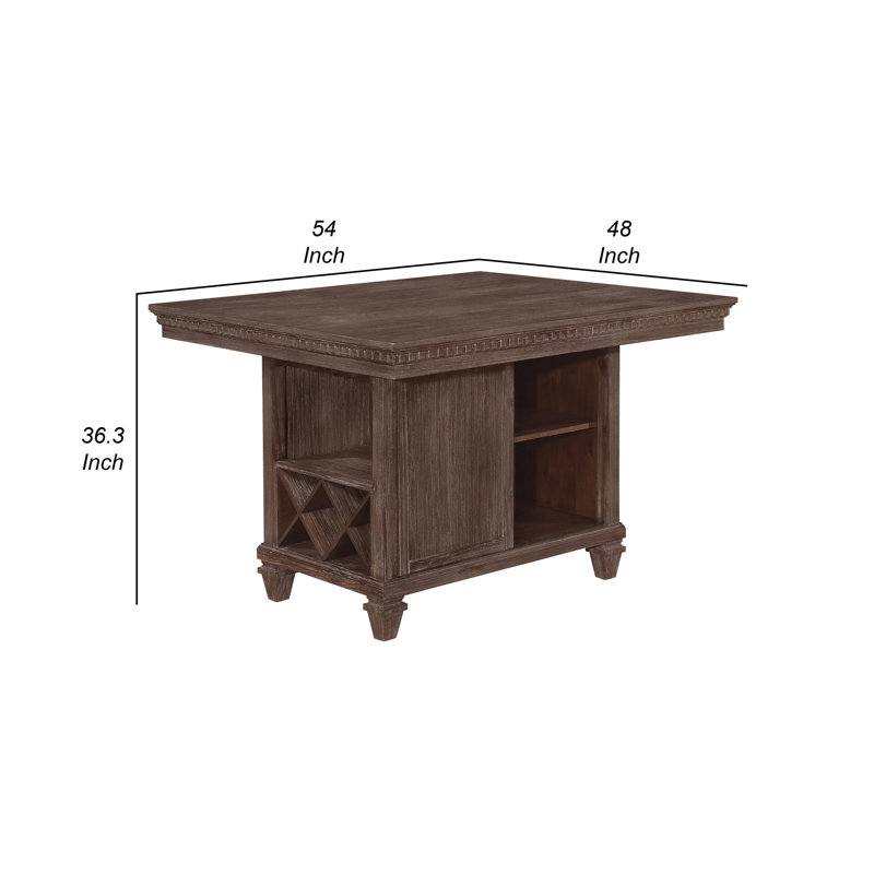 Rosalind Wheeler Cartez Counter Height 54" Dining Table | Wayfair