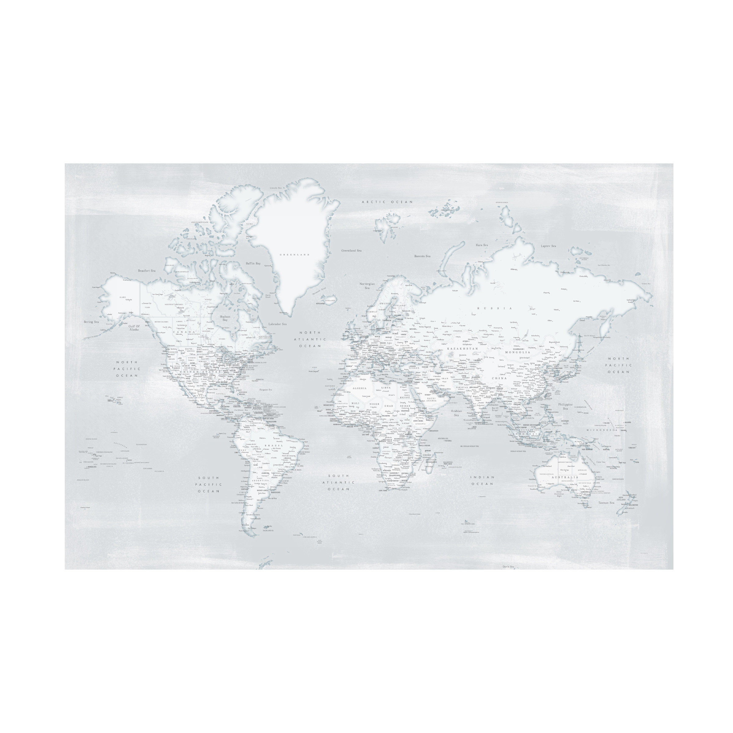 Williston Forge Rosana Laiz Blursbyai Detailed World Map With Cities ...
