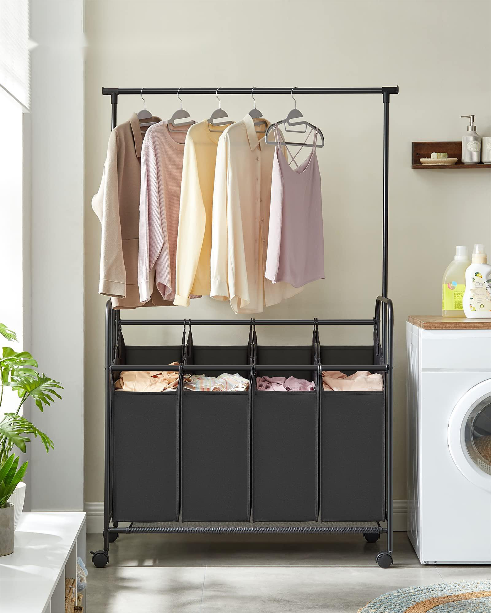 Fish hunter Metal Rolling Laundry Sorter | Wayfair