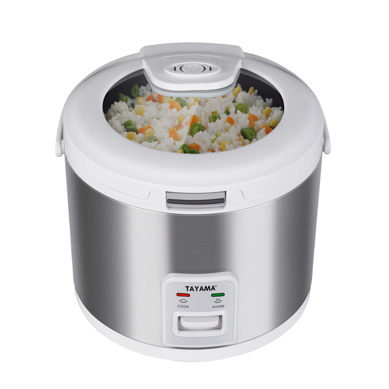 Tayama 20-cup Automatic Rice Cooker & Warmer With Glass Lid | Wayfair