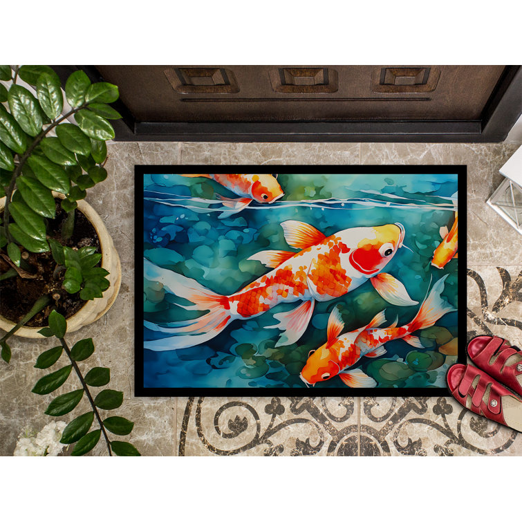 Arlmont & Co. Koi Fish Doormat - Wayfair Canada