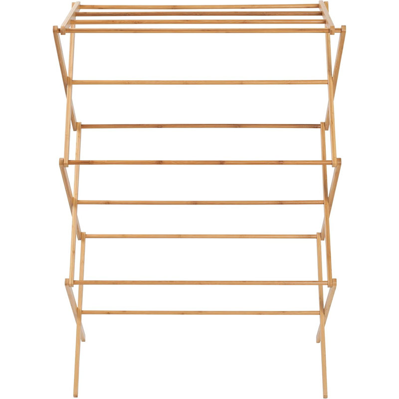 Rebrilliant Bamboo Collapsible Drying Rack | Wayfair
