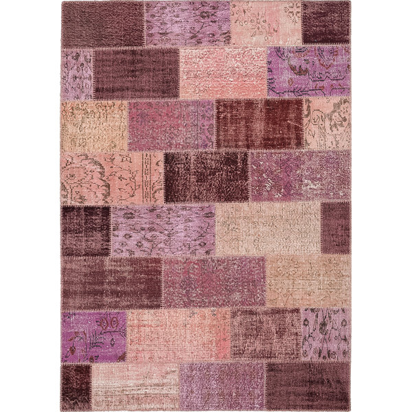 Creative Touch Patchwork Area Rug in Pink | Perigold