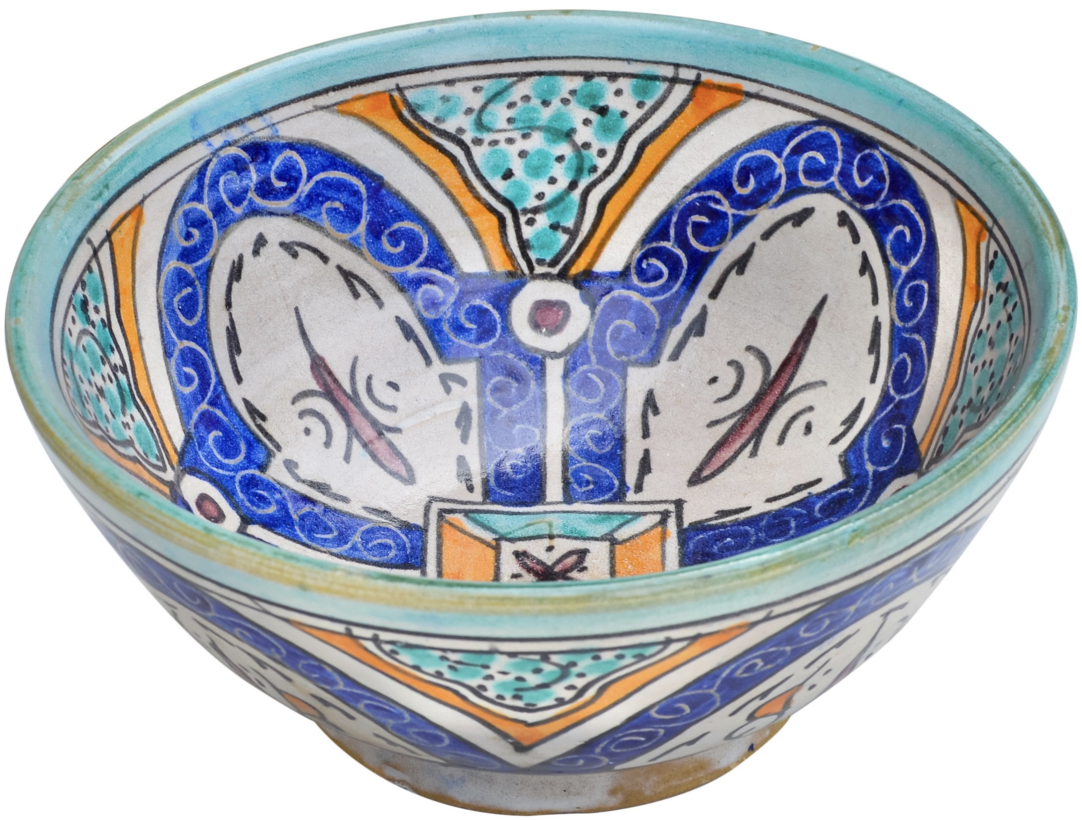 The Moroccan Room Bol en céramique fabriqué à la main de style milieu ...