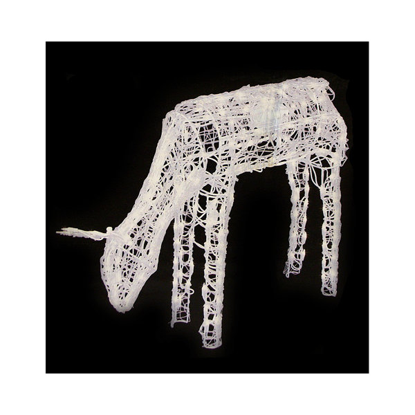 Northlight Seasonal 36" Pre-Lit 3-D Animated Feeding Doe Reindeer ...