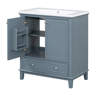 Winston Porter " blue bathroom vanity combo | multi-functional cabinet ...