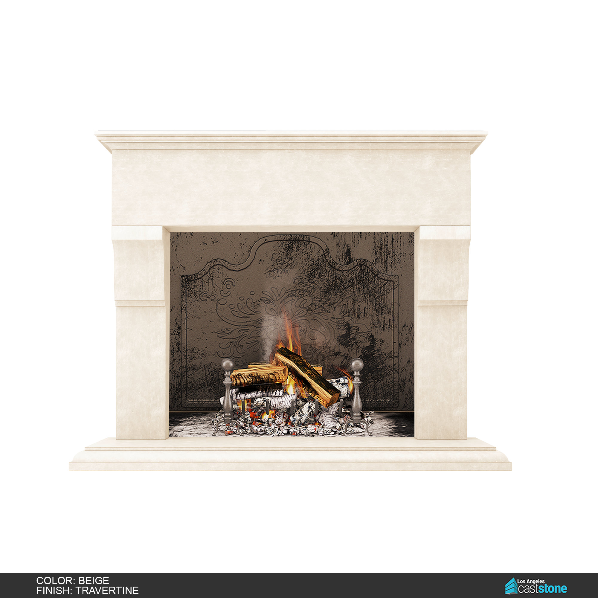Los Angeles Cast Stone Martel Fireplace Surround | Wayfair