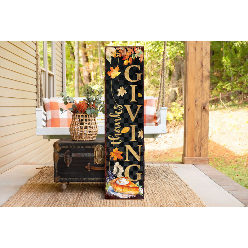 The Holiday Aisle® Thanksgiving Door Mural | Wayfair