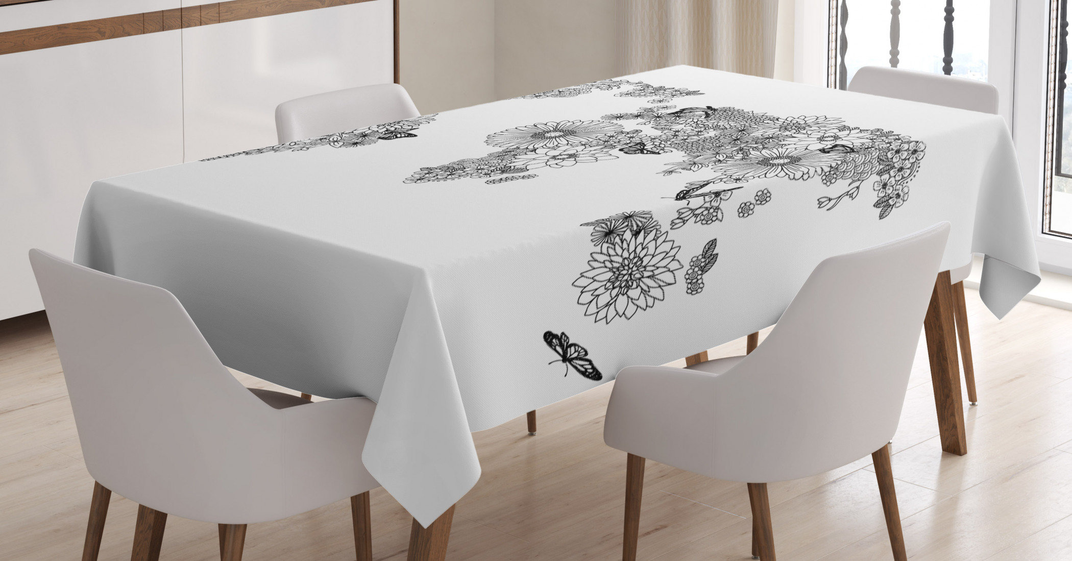 East Urban Home World Map Tablecloth | Wayfair
