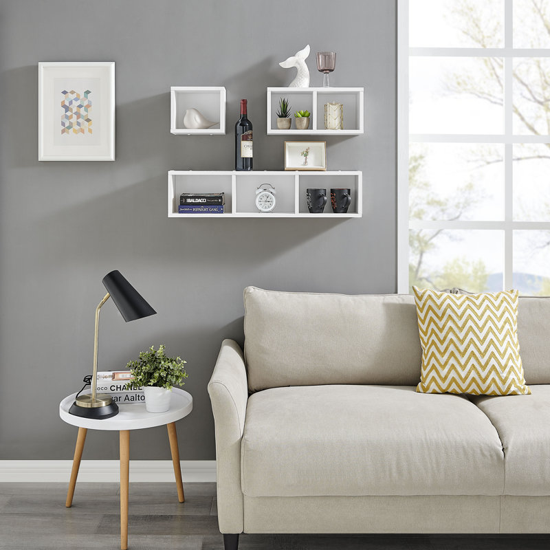 Wade Logan® Bayala 3 Piece Cube Wall Shelf Set & Reviews | Wayfair