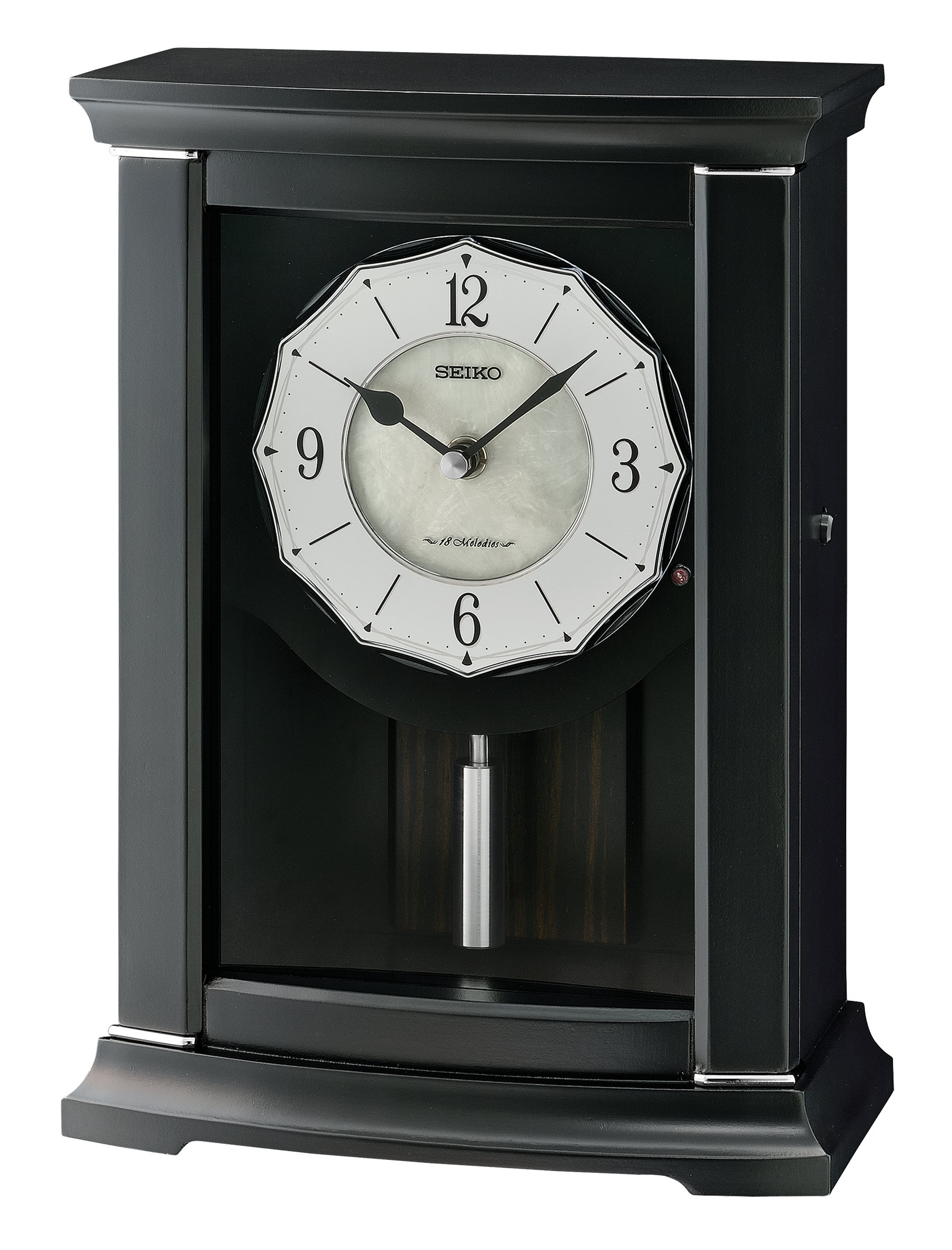 Seiko Traditional Analog Rubber Wood Wood Quartz Movement / Crystal ...