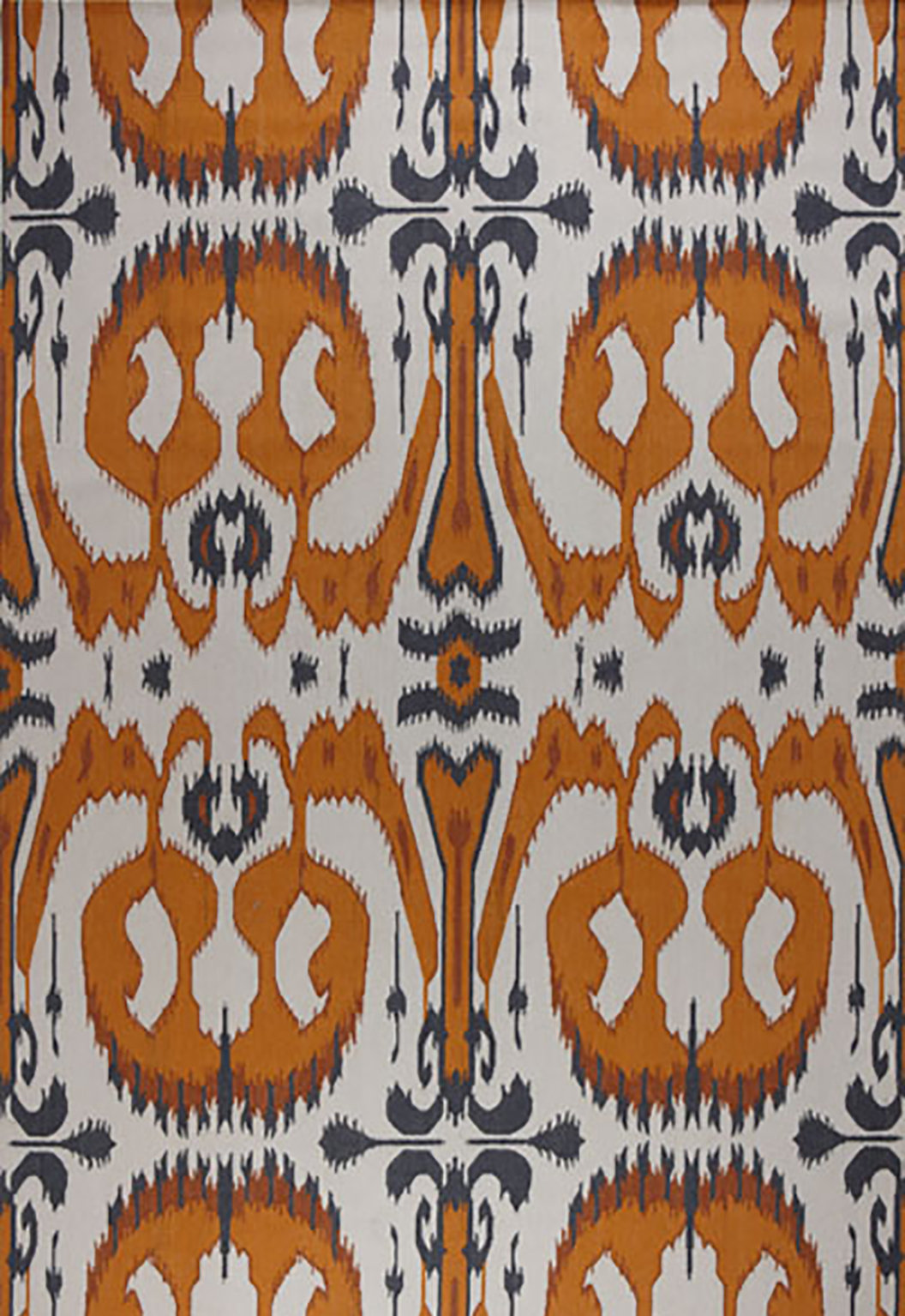 Rug Art Bali Ikat Handmade Flatweave Wool Gray/Orange/Black Area Rug ...