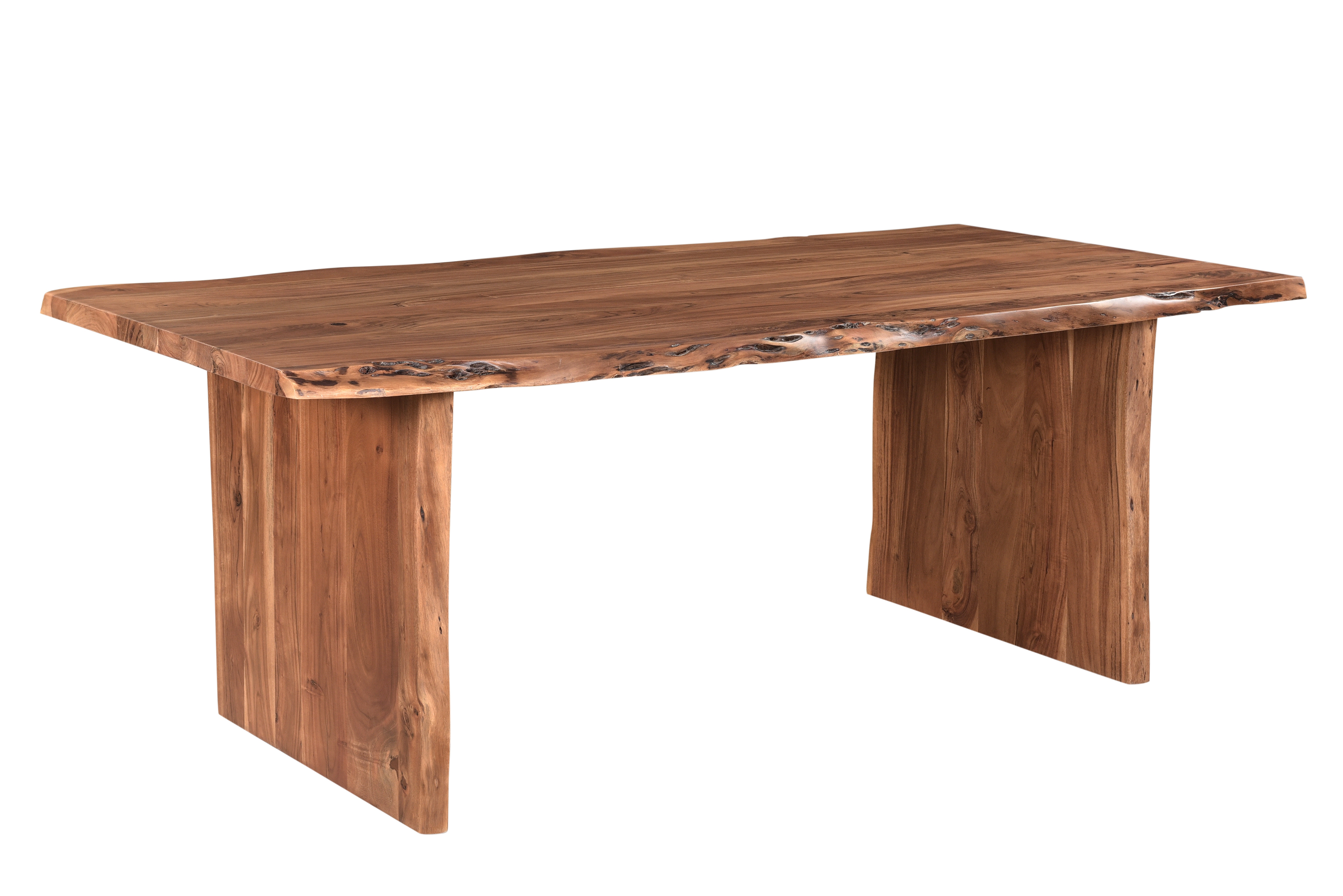 Loon Peak Finneytown Crescent Live Edge Top/Leg Dining Table - Wayfair ...
