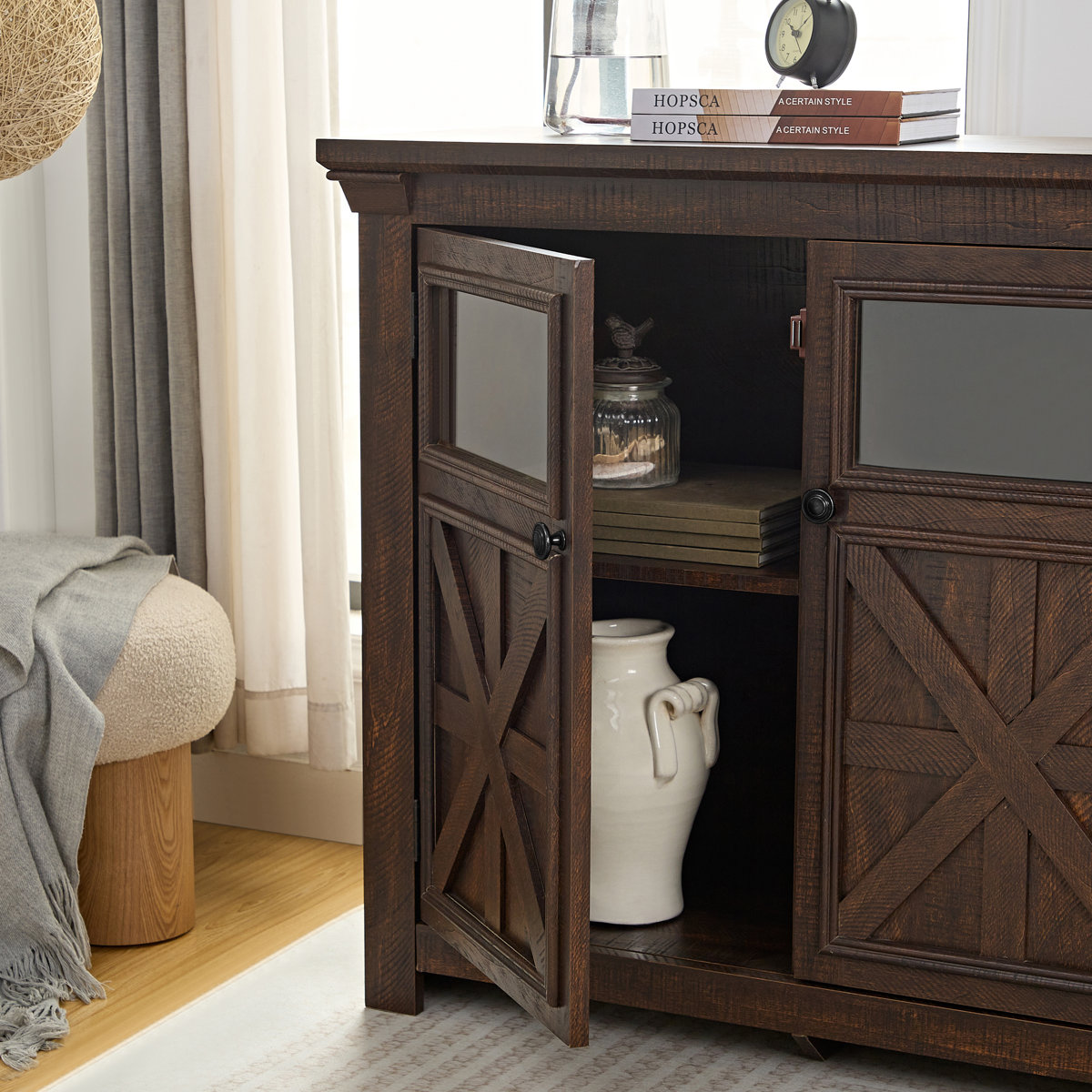 Gracie Oaks Avonda Storage Cabinet - Large Buffet Sideboard ,Buffet ...