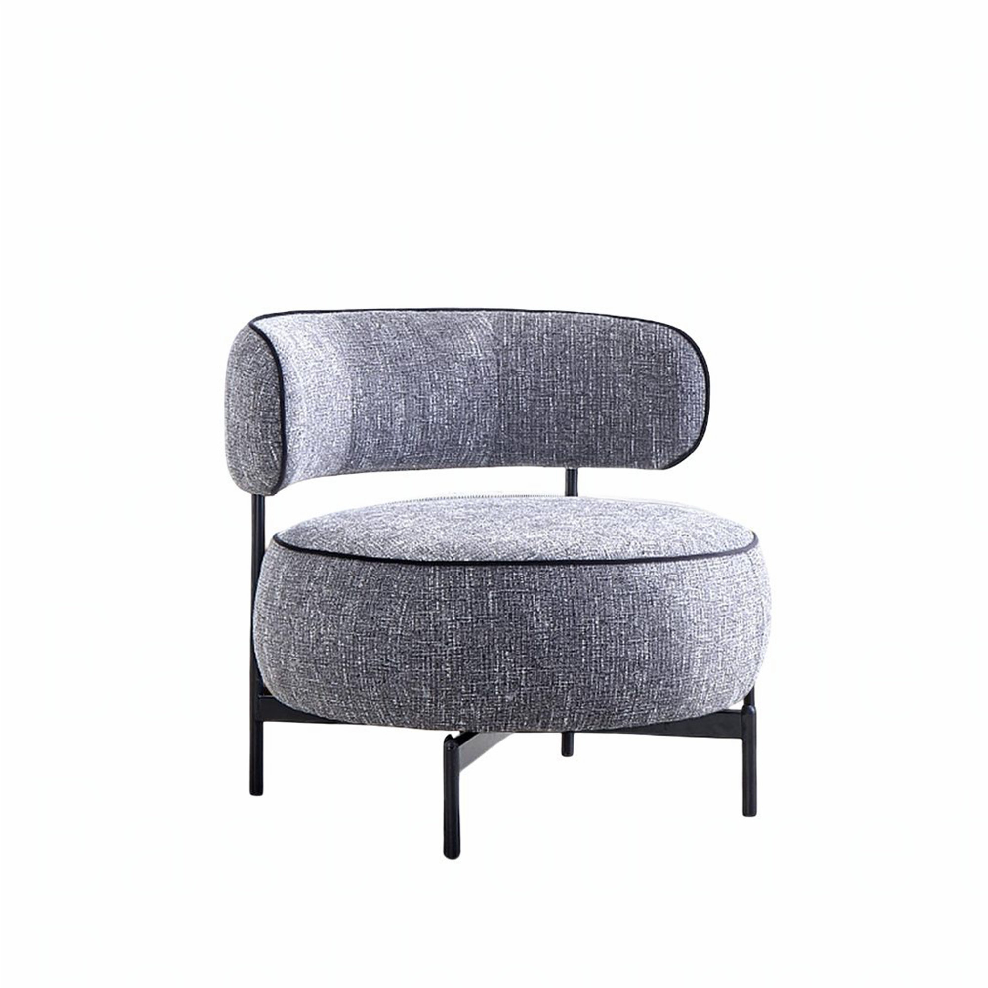 Latitude Run® Contemporary Style Swivel Chair with Dark Gray Finish ...